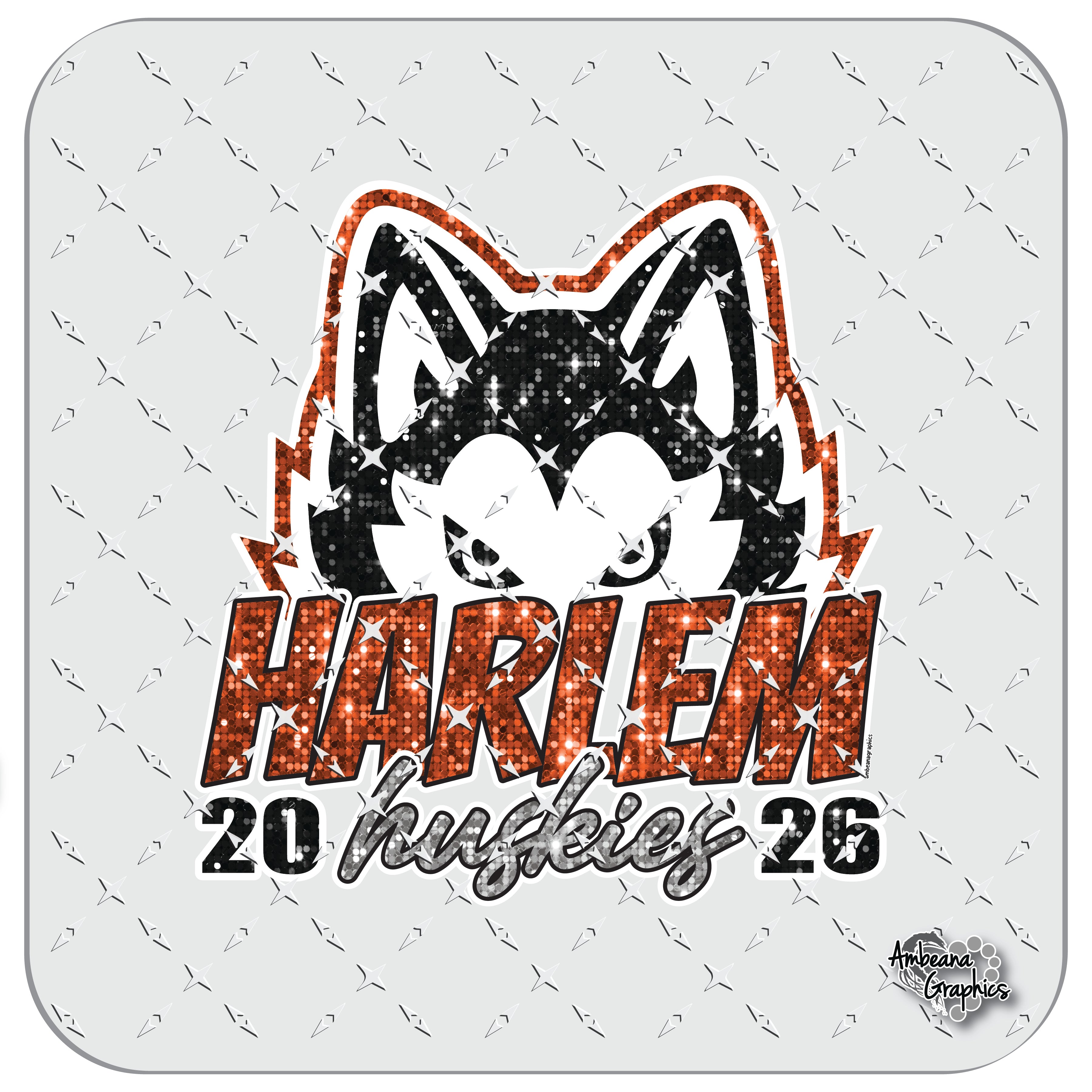 Harlem Huskies 2026 Faux Sequins – Ambeana Graphics